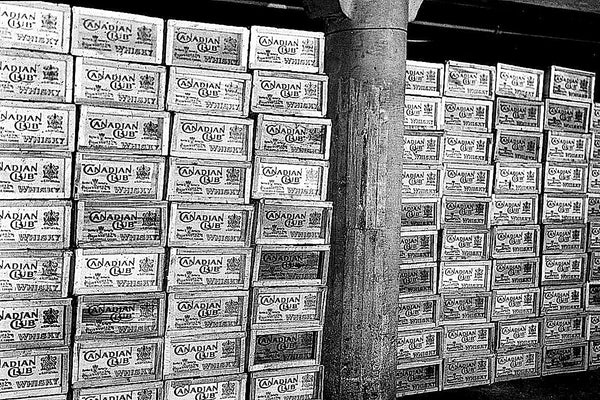 Vintage Canadian Club Cases Stacked (1920) - Walkerville – Windsor Prints